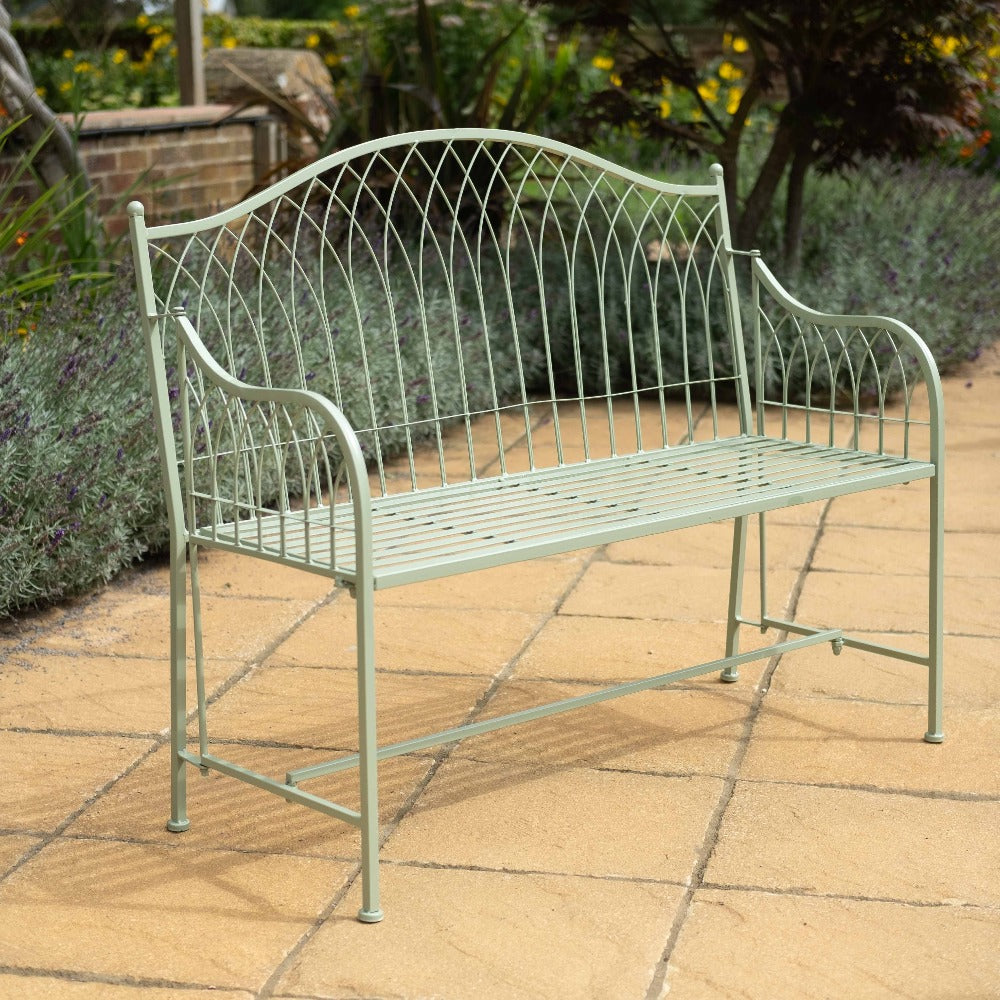 Ascalon Hampton Bench 'Green' - Garden Wildlife