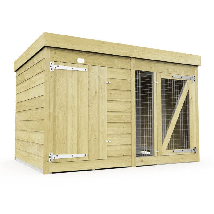 6ft x 4ft Dog Kennel and Run - Garden Wildlife