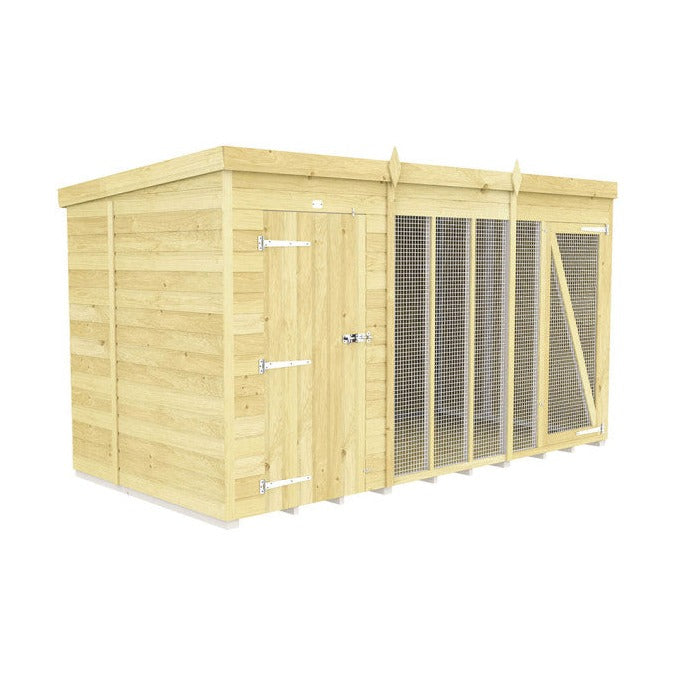 12ft x 6ft Dog Kennel and Run (Full Height) | Garden Wildlife
