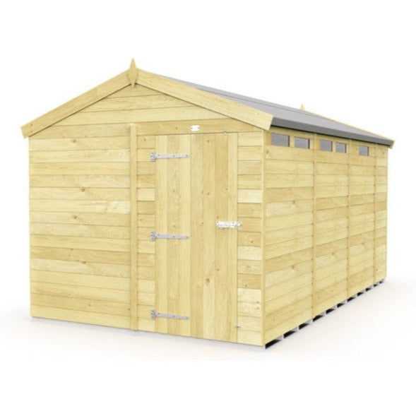 8ft x 13ft Apex Security Shed - Garden Wildlife