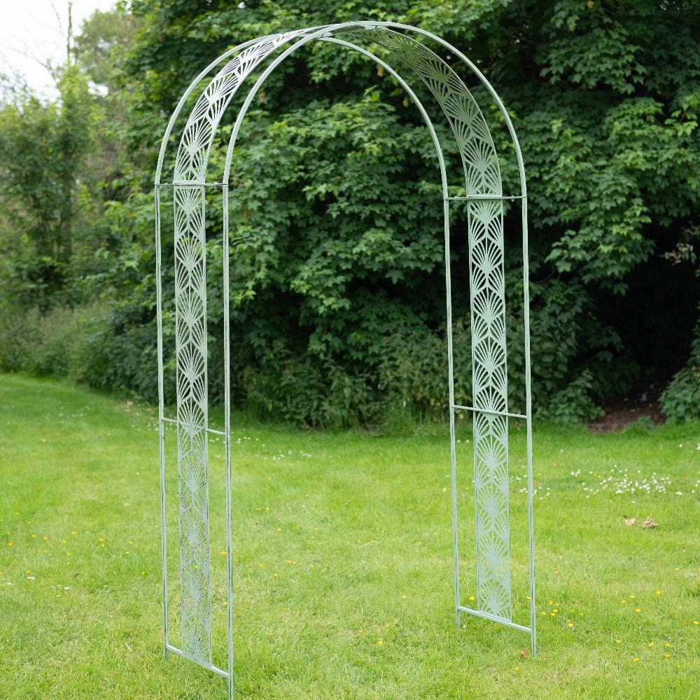 Ascalon Art Deco Arch - 'Sage Green' - Garden Wildlife