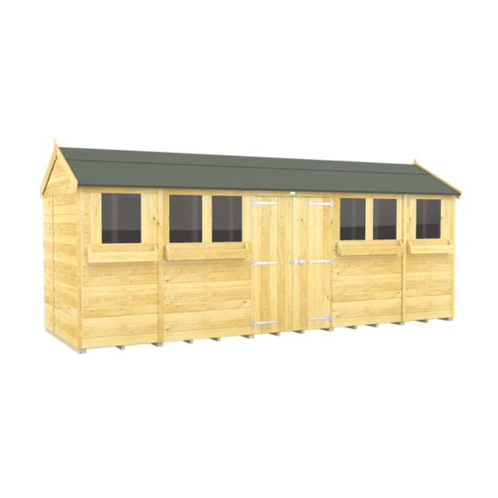 8ft x 18ft Apex Summer Shed - Garden Wildlife