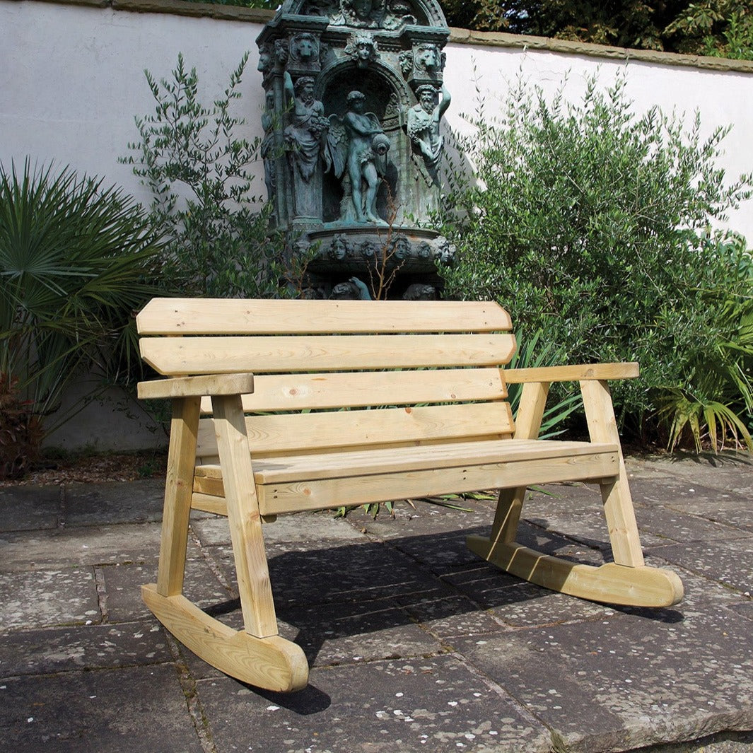 Woodshaw Hampton 2 Seater Rocker - Garden Wildlife