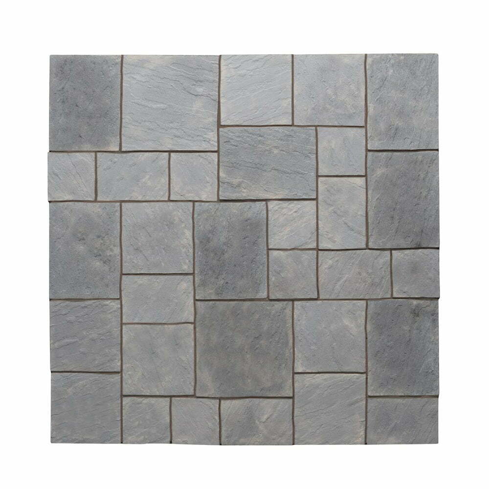 Kelkay Abbey Paving Patio Kits - Graphite - Garden Wildlife