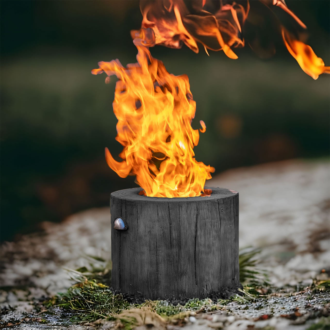 El Fuego Eco Fire Pit Bundle - 'Charcoal' - Garden Wildlife