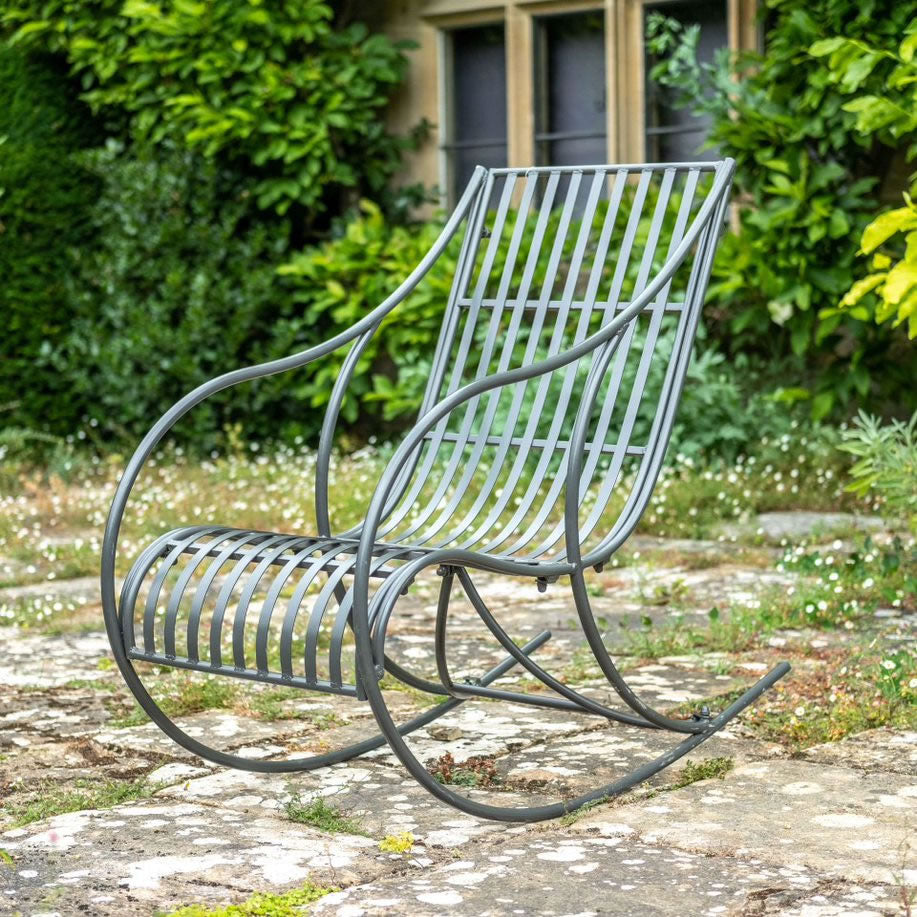 Ascalon Amalfi Rocking Chair - 'Charcoal' - Garden Wildlife