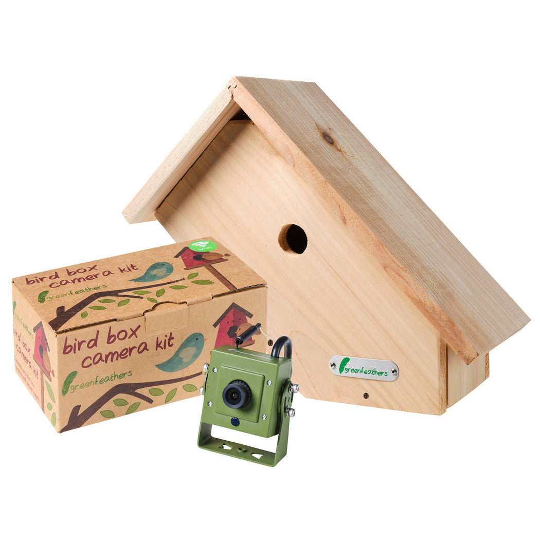 Green Feathers Side View Bird Box 1080p WiFi Camera (3rd Gen) Deluxe ...